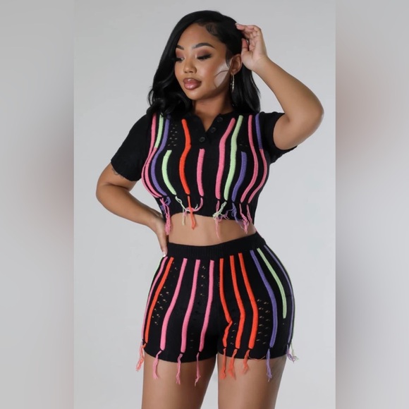 Shorts | Neon Flavors Short Set | Poshmark